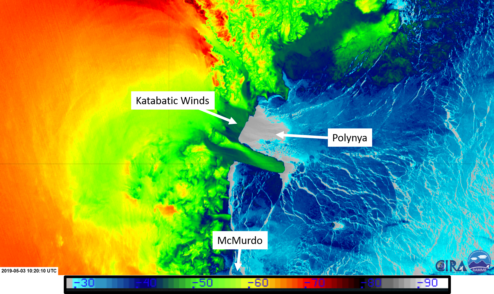 VIIRS observations of Katabatic Winds from the Transcontinental ...